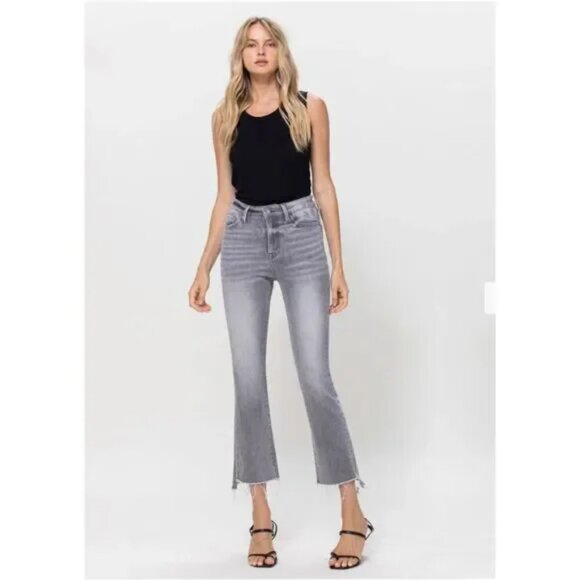 VERVET BY FLYING MONKEY | Jeans | Vervet Grey Wash High Rise Crop Flare ...
